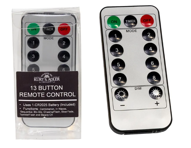 Kurt Adler 13 Button Remote Control | Unkel Joe's Woodshed