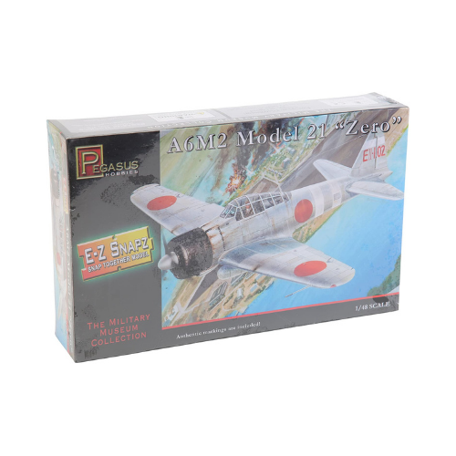 Pegasus E-Z Snap A6M2 Model 21 Zero 1/48-Scale | Unkel Joe's Woodshed