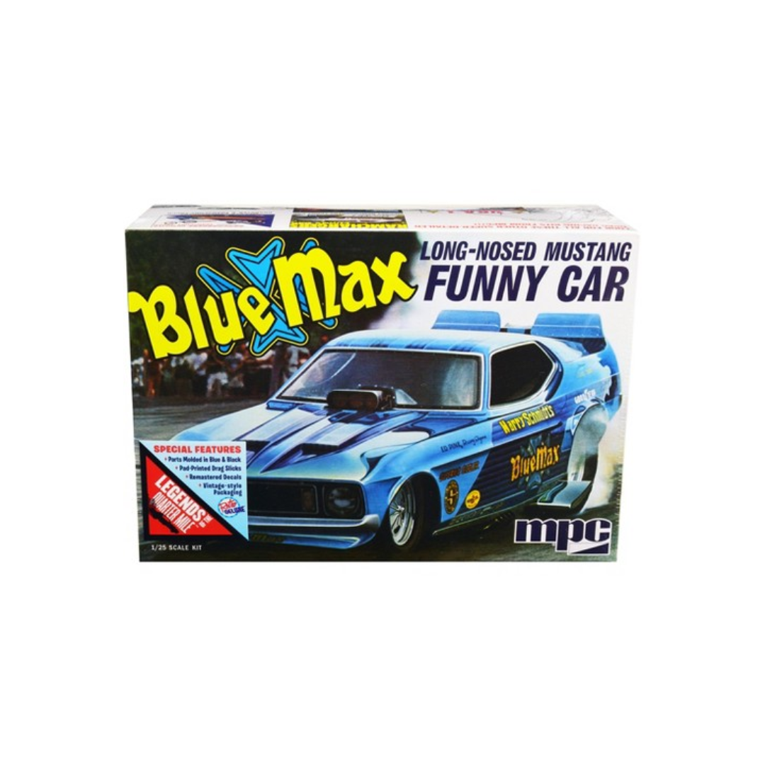 MPC Blue Max Long-Nose Mustang Funny Car 1/25 Scale | Unkel Joe's Woodshed